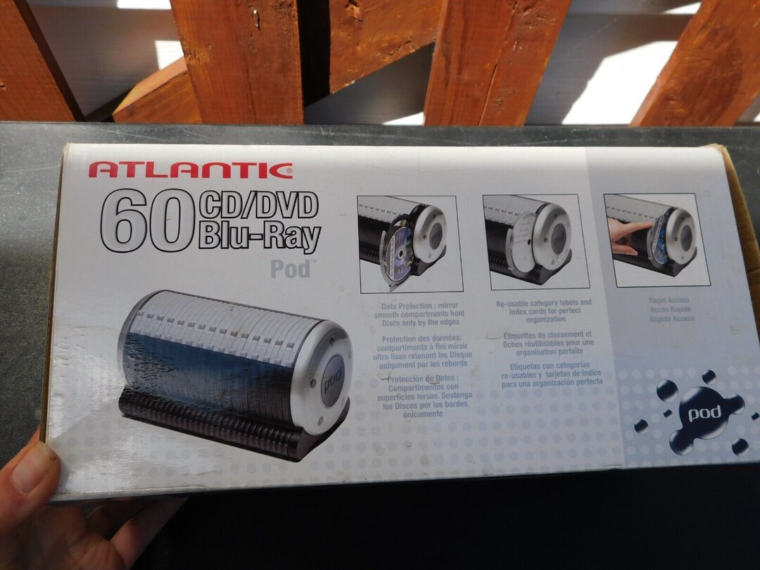 Retro Atlantic POD Pull Out Cd/dvd/-r/blue-ray 60 Discs Case Holder 11 ...