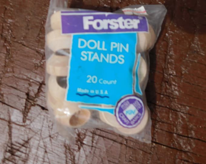 Vintage Forster Unfinished Wood Doll Pin Stands 20ct NEW - Etsy