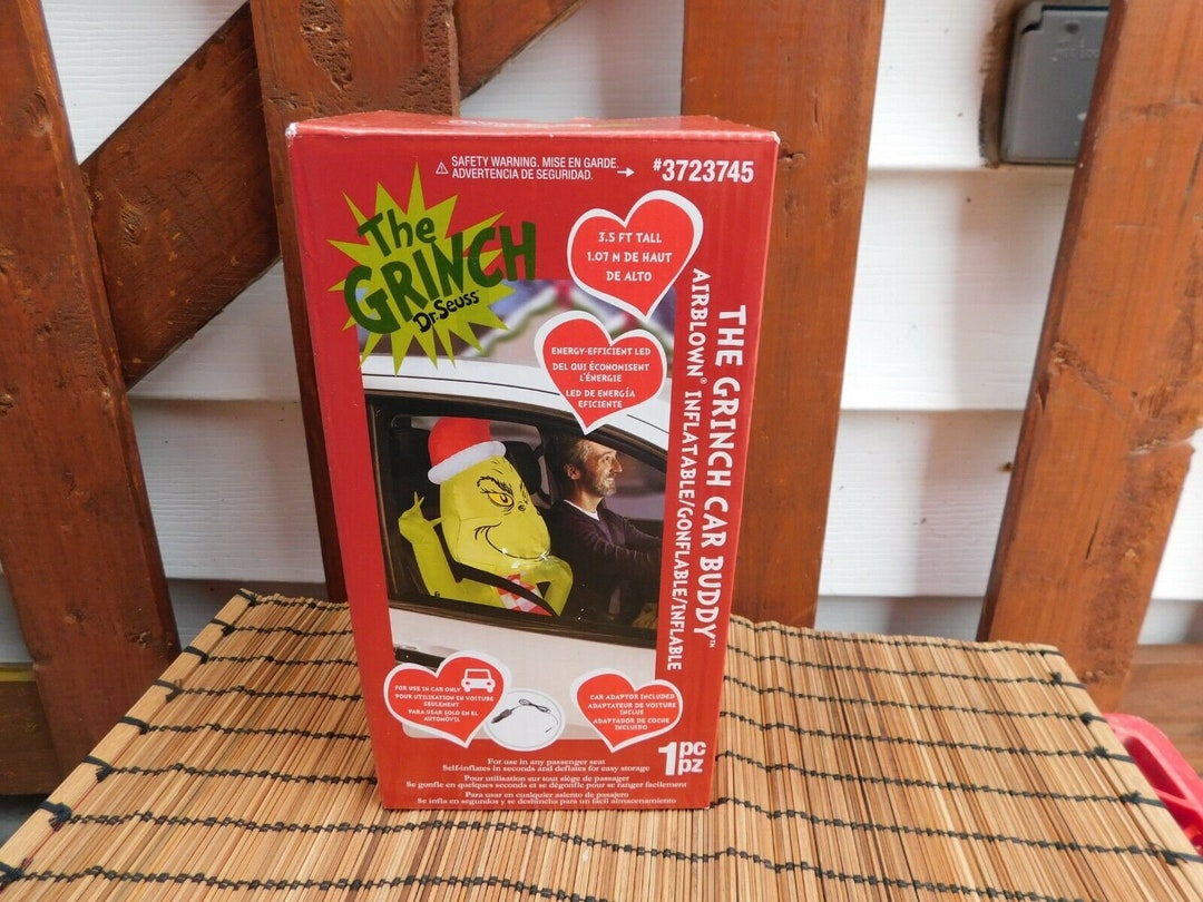 New Dr Seuss THE GRINCH Inflatable Car Buddy Christmas Airblown Gemmy 3 ...