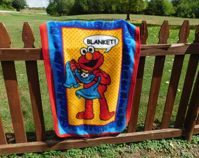 Vintage Sesame Street OWEN Elmo Blanket Kids Childrens - Etsy