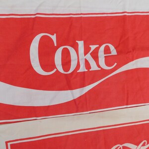 Vintage 80s Coke Coca-cola Logo Pillow Case Standard 50/50 Bedding ...