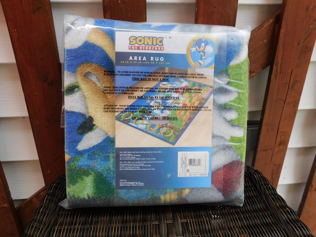 Sonic the Hedgehog Area Rug 40x54 Sega New Sealed - Etsy