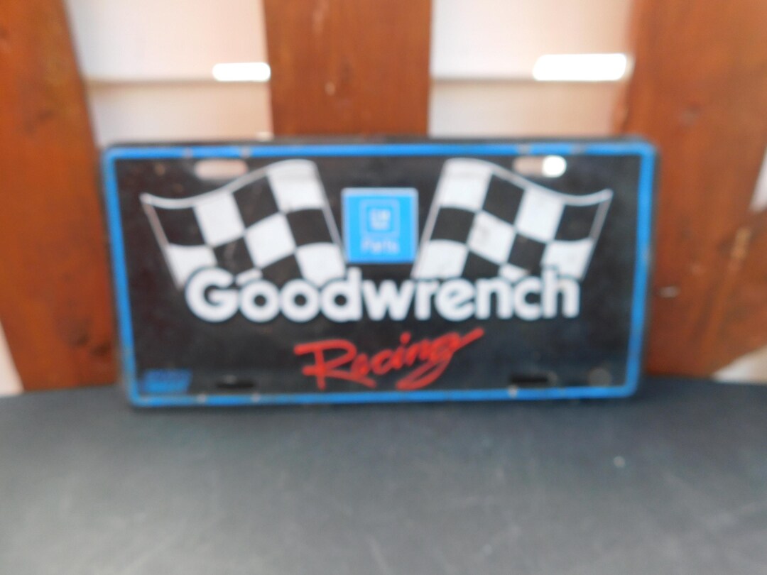 Dale Earnhart Nascar GOODWRENCH Racing Metal License Plate Vintage - Etsy