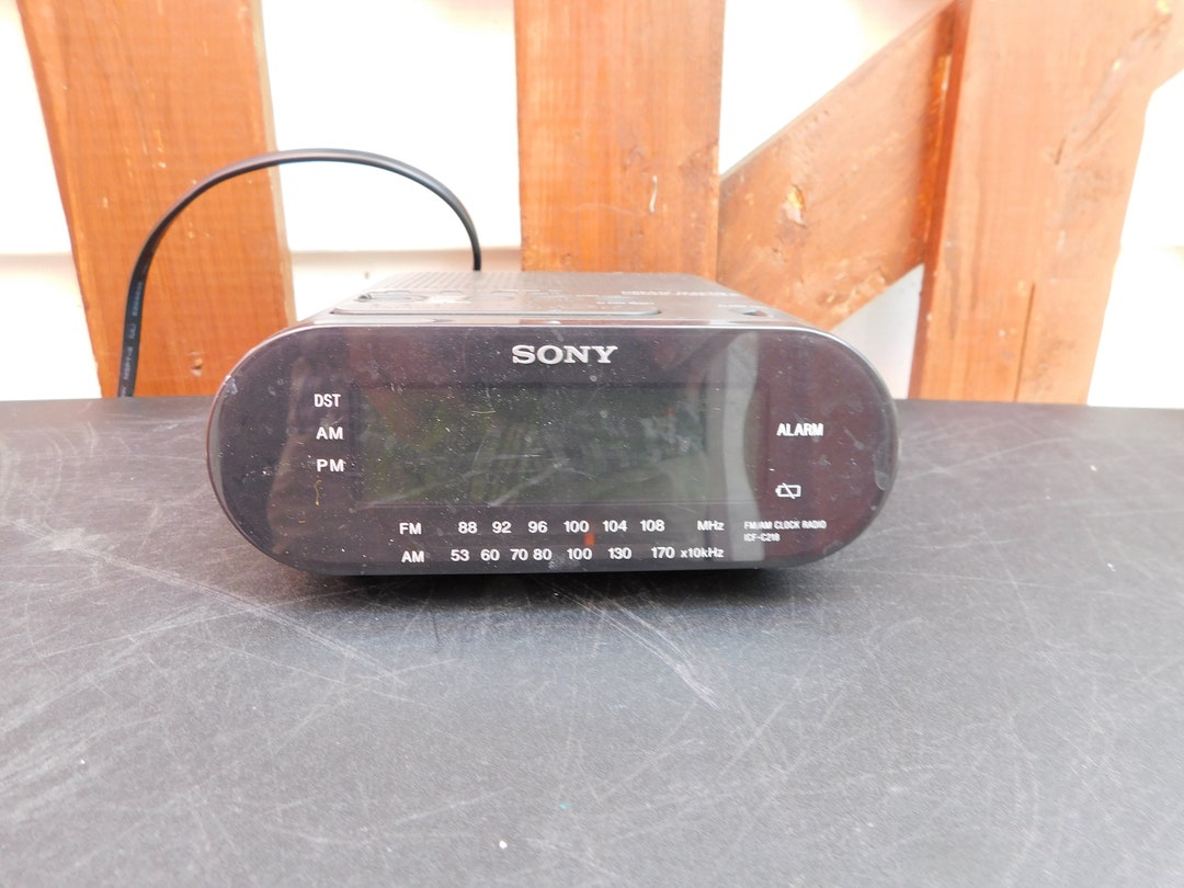 Sony Dream Machine ICF-C218 AM/FM Alarm Clock Radio Black - Etsy
