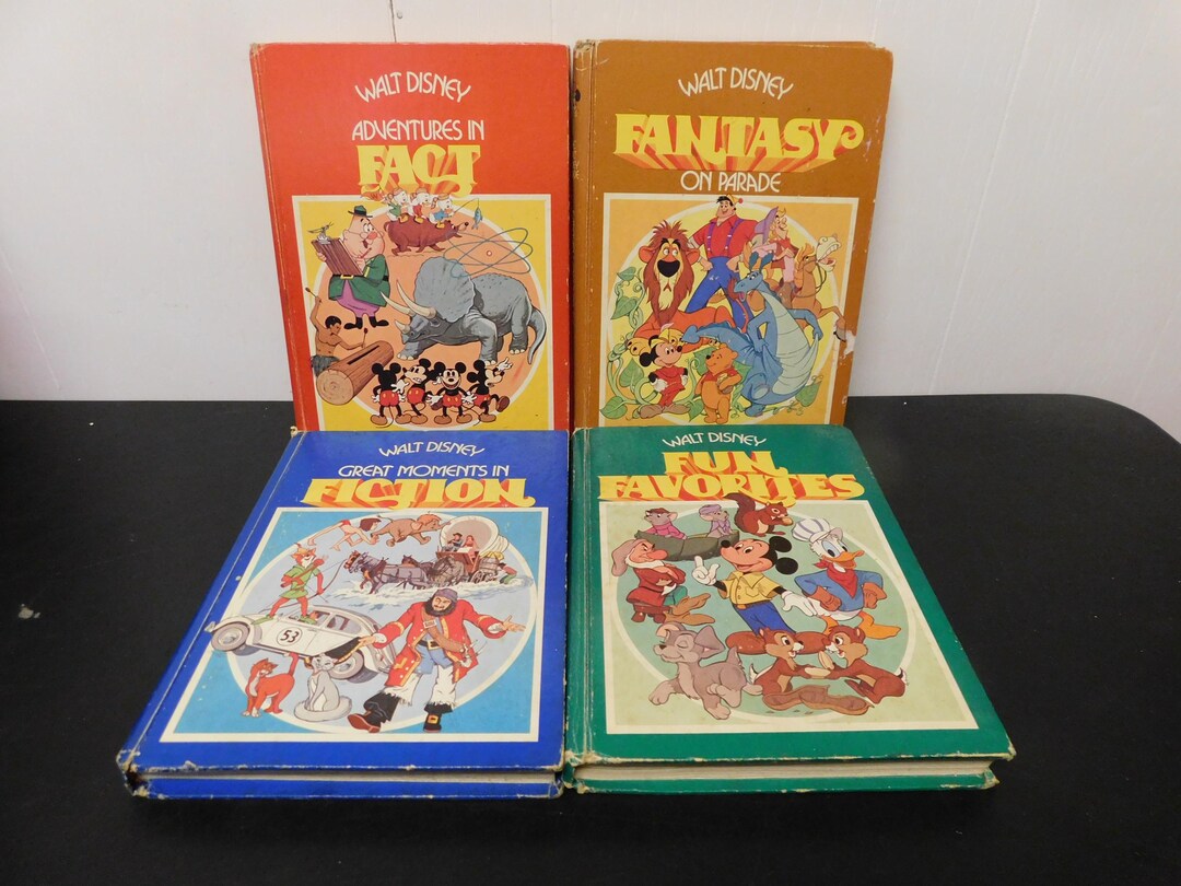 Walt Disney's Parade 1977 4 Book Set Fun, Fact, Fantasy and Fiction ...