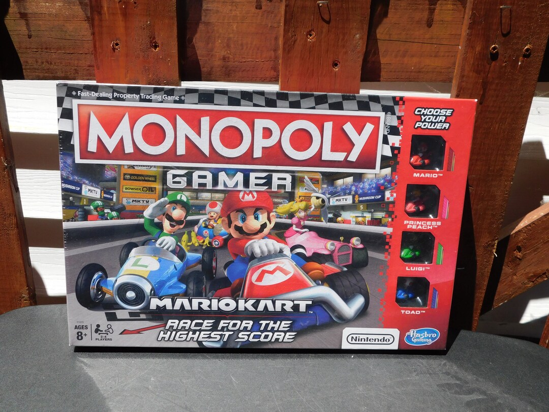 Monopoly Gamer Edition Super Mario Kart Nintendo Board Game Still ...