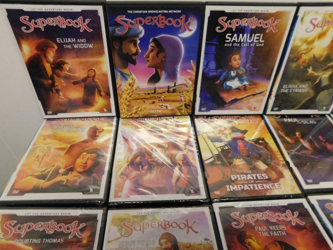 SUPERBOOK Bible Stories Learning Lot of 37 (DVD) Christian Broadcasting ...