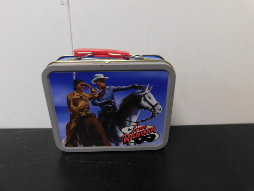Vintage Lone Ranger Mini Tin Collectible Lunch Box CHEERIOS General ...