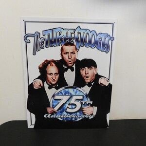 Vintage the Three Stooges 75th Anniversary TIN SIGN - Etsy