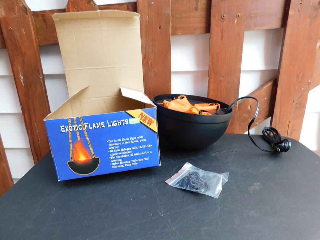 Cauldron Halloween Decoration Black Flaming Animated Hanging Exotic ...