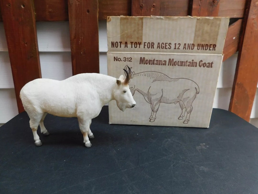 Breyer Mountain Goat #312 Montana White Mountain Goat in ORIGINAL BOX ...