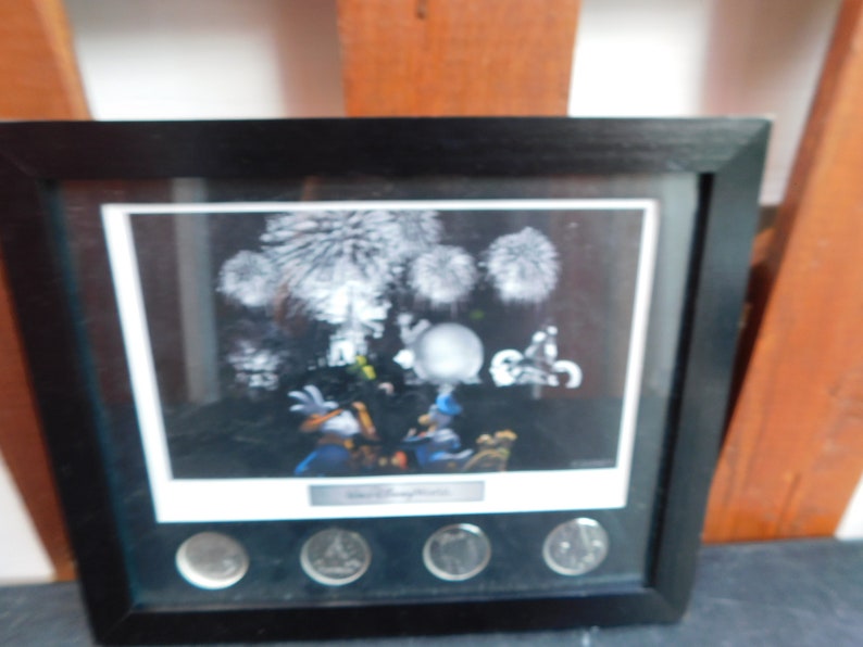 Walt Disney World Theme Park Icons Fab 5 Lithograph & 4 Coin - Etsy