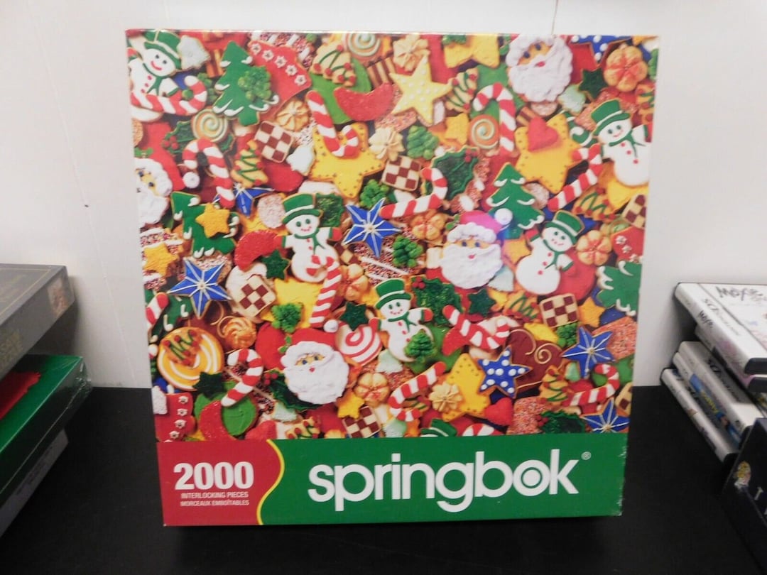 Springbok Cookie Cutouts Christmas Jigsaw Puzzle Santa 2000 PC - Etsy