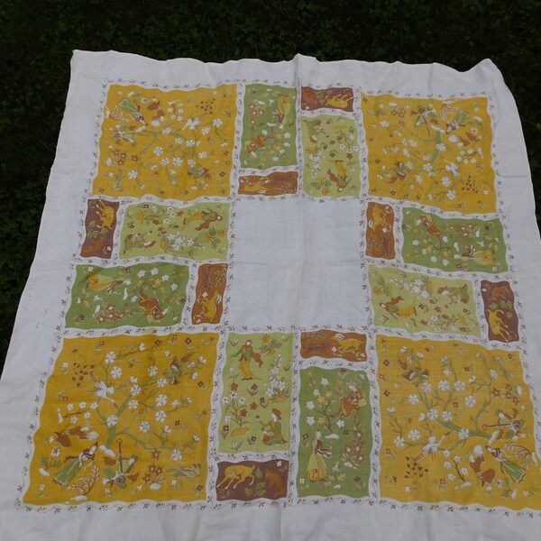 Primitive Tablecloth - Etsy
