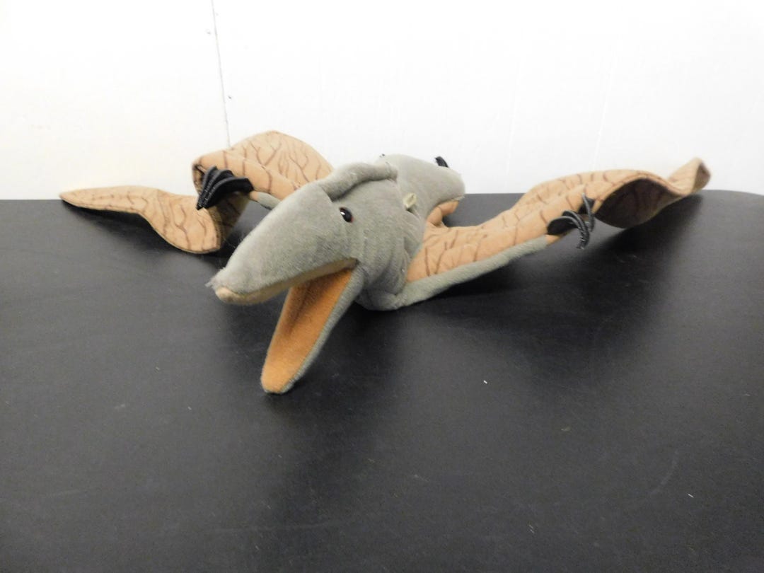 Folkmanis Hand Puppet Flying Pteranodon Pterodactyl Dinosaur Plush ...