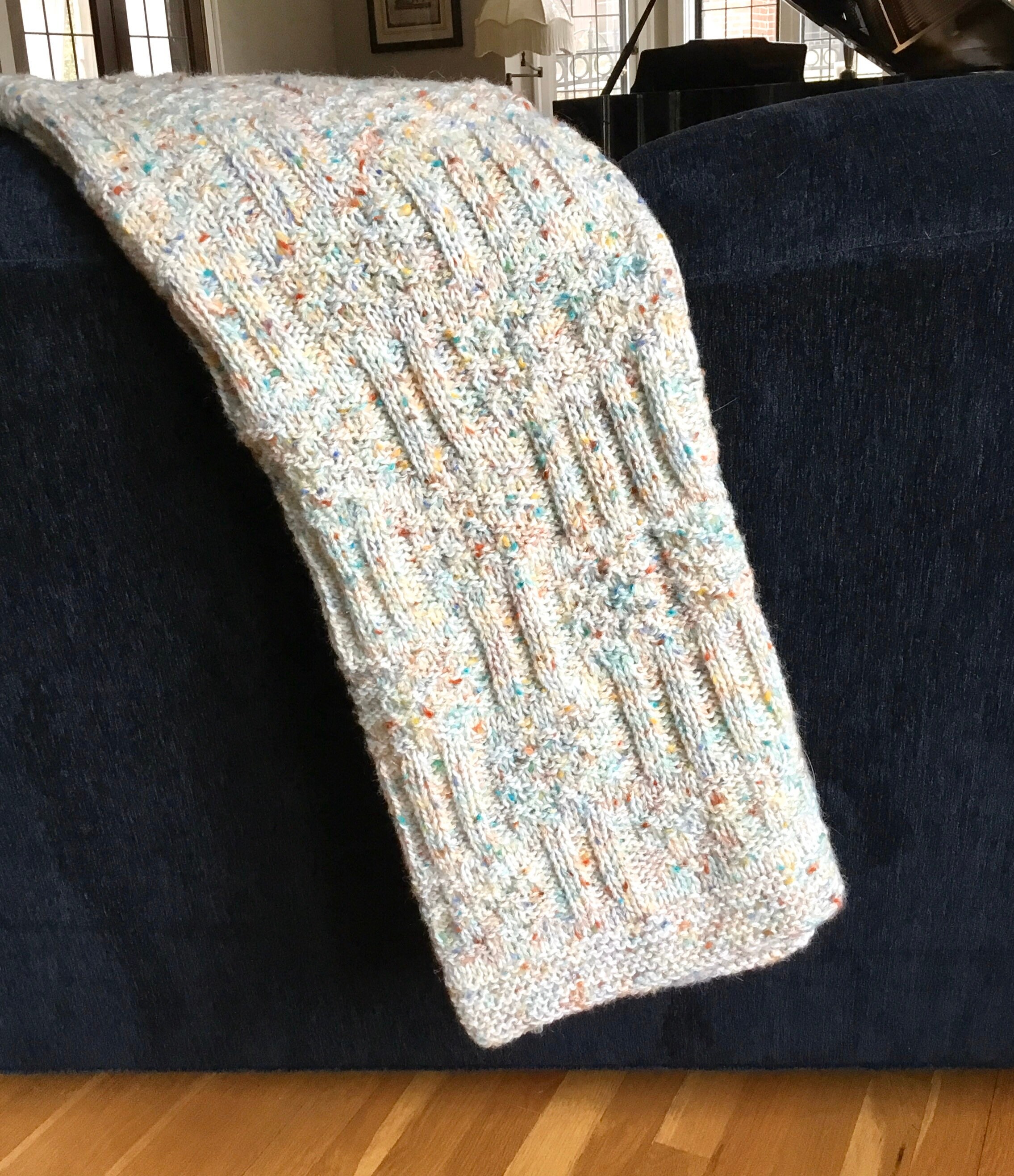 KNIT BLANKET Pattern/beginner Quick Knit Throw/easy Chunky - Etsy