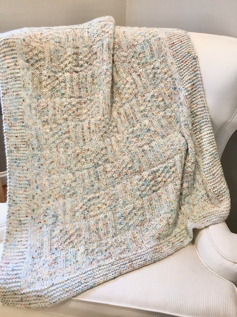 KNIT BLANKET Pattern/beginner Quick Knit Throw/easy Chunky - Etsy