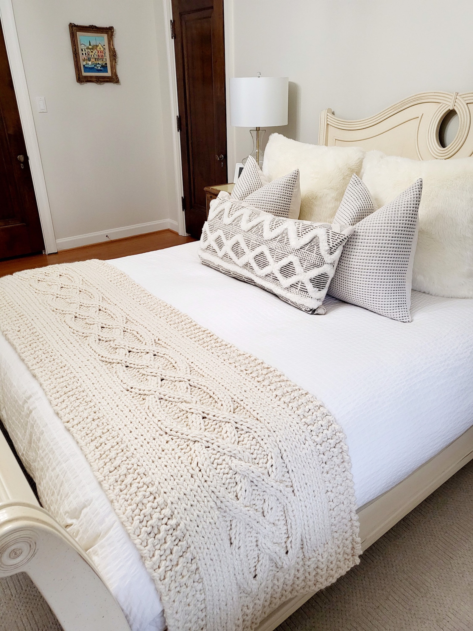 BED RUNNER KNITTING Pattern/super Chunky Knit Blanket/easy - Etsy India