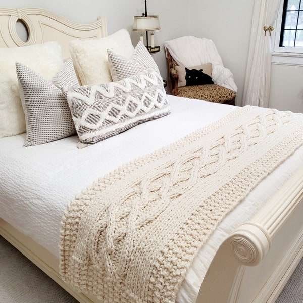 Bed Runner Knit - Etsy