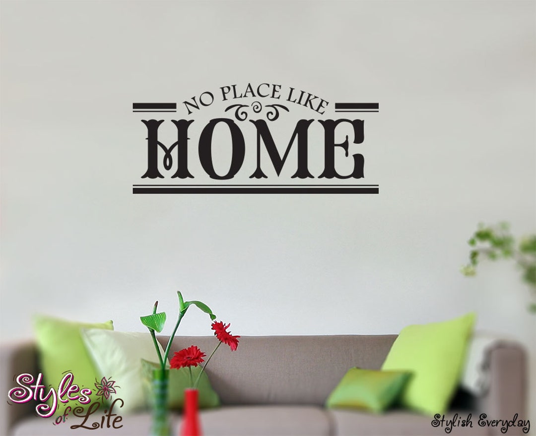 No Place Like Home Wall Decor Wall Words Decal - Etsy