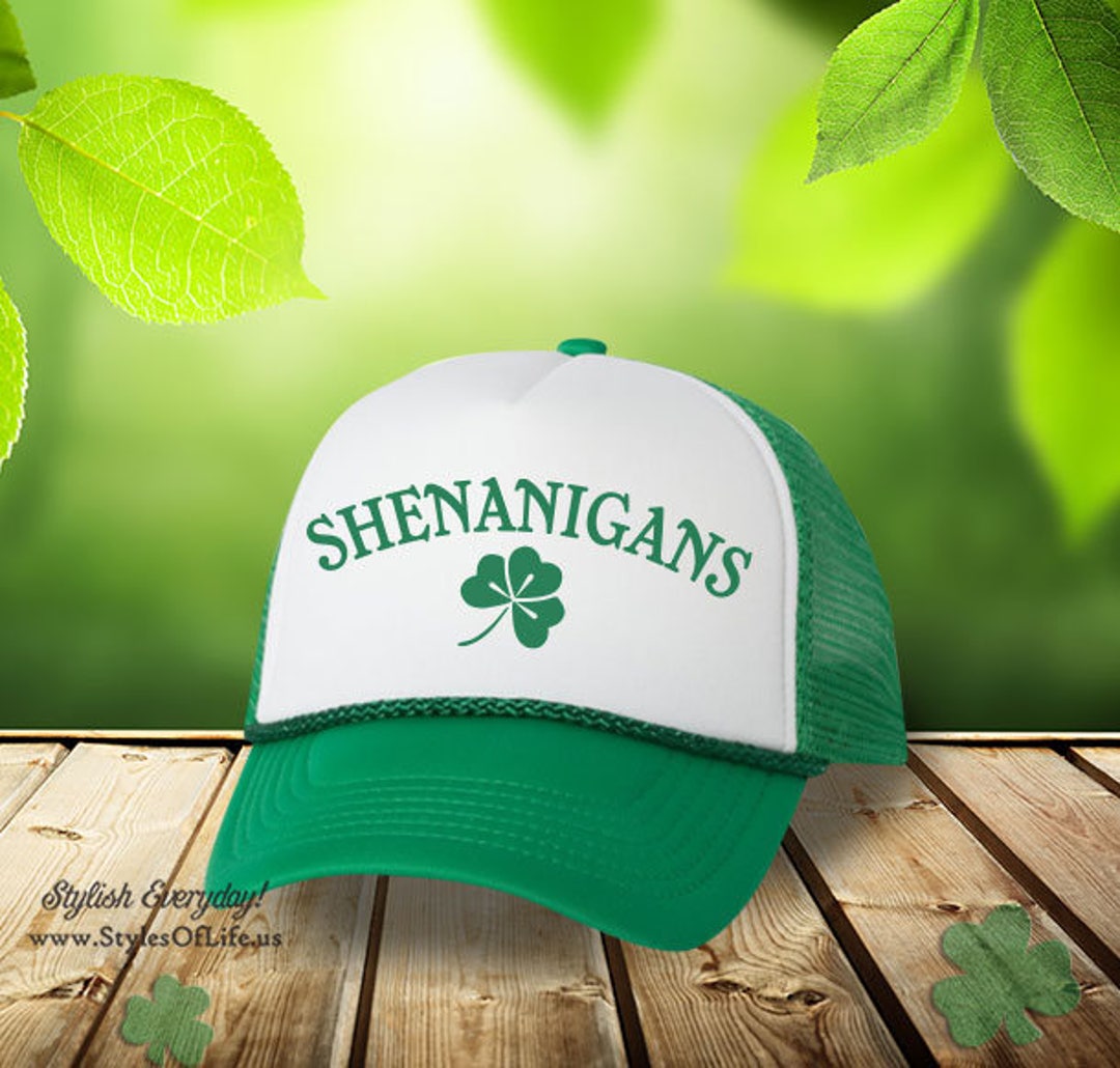 St. Patricks Day Irish Hat, Shenanigans, Irish Hat, Shamrock, Green Hat, Irish Cap, Funny Irish ...