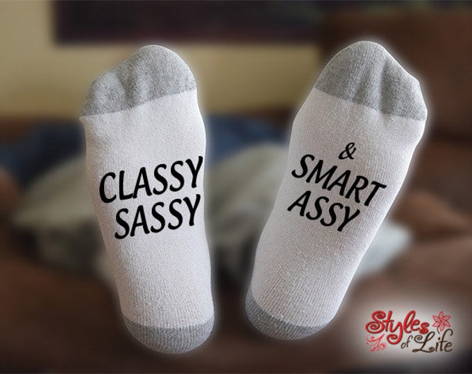 Happy Sad Socks You Decide Funny Socks Gift for Her Socks - Etsy