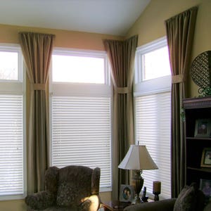 Gathered Drapery Panels With Tiebacks- CUSTOM - Etsy