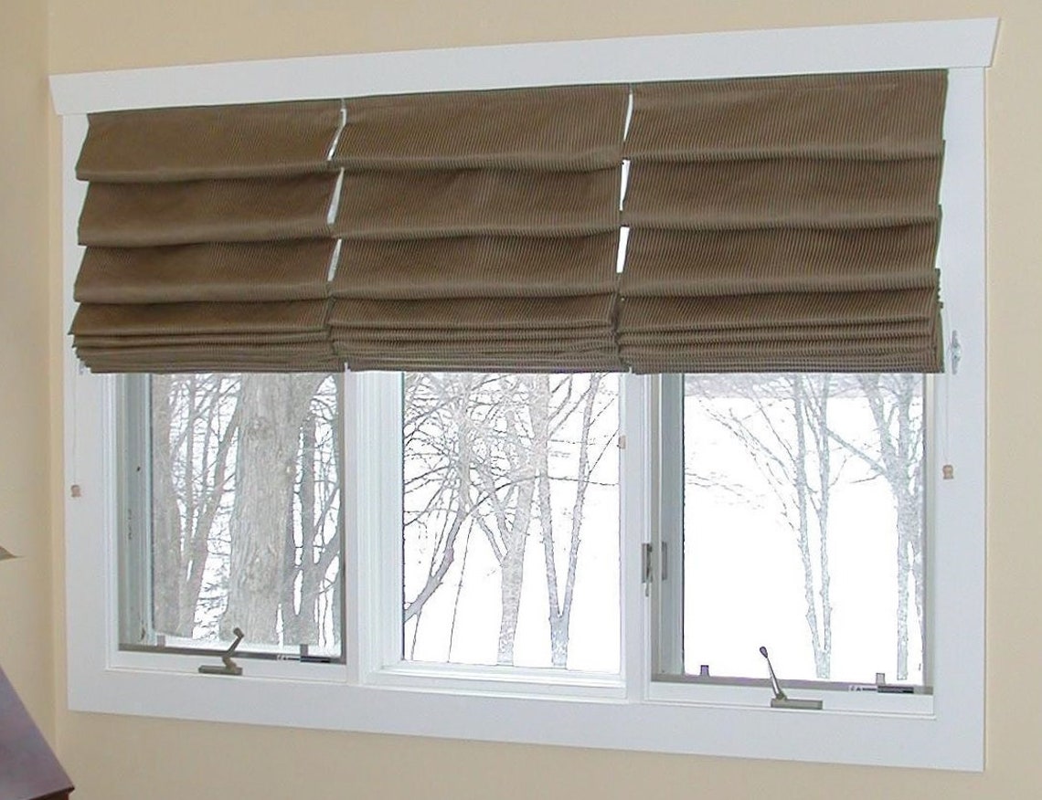 Custom SOFT FOLDED Roman Shade - Etsy