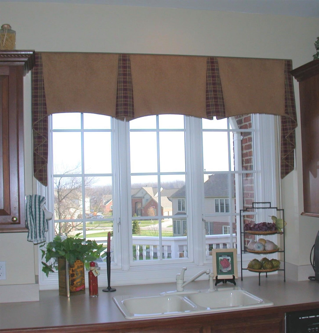 Custom Window Treatments ARCHED BELL Valance-made to Order (your Fabric ...