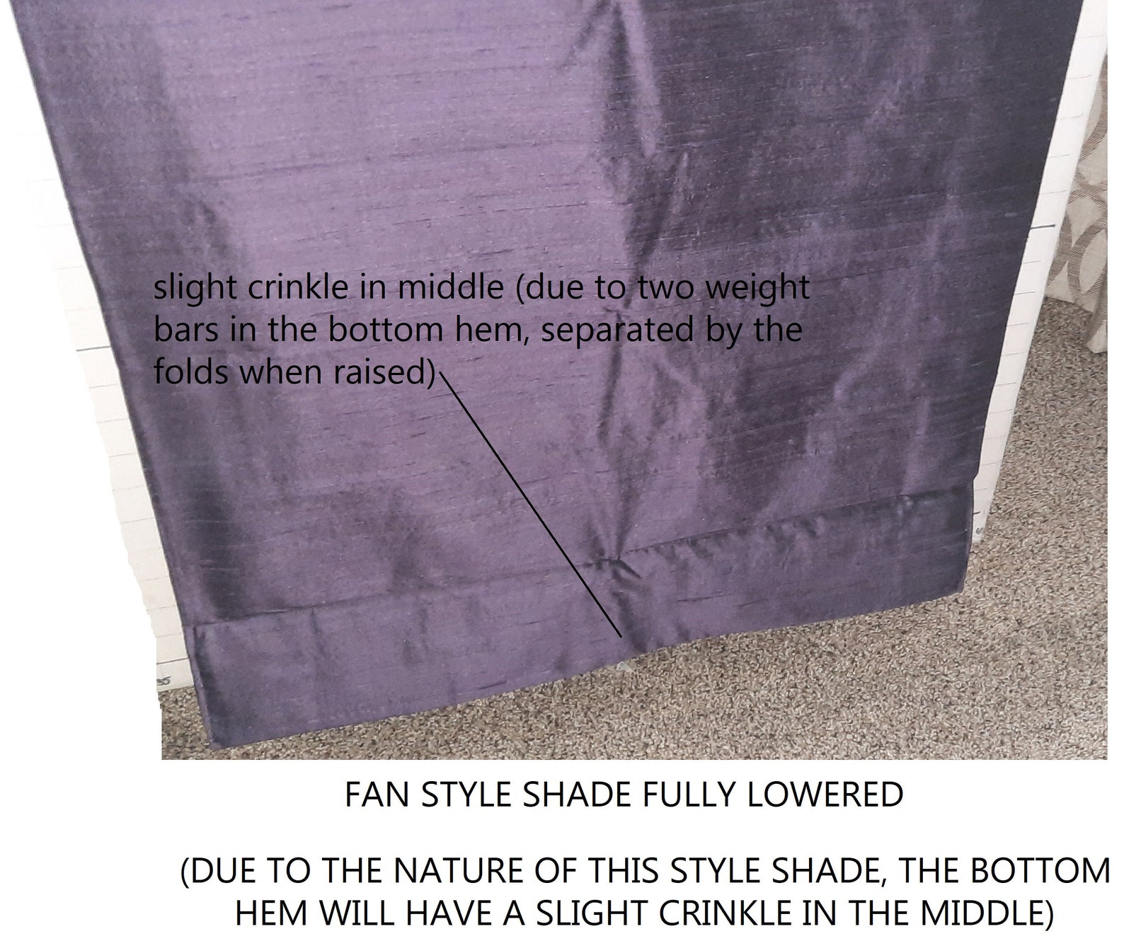 Custom Roman Shade FAN STYLE With ARCH at Top | Etsy