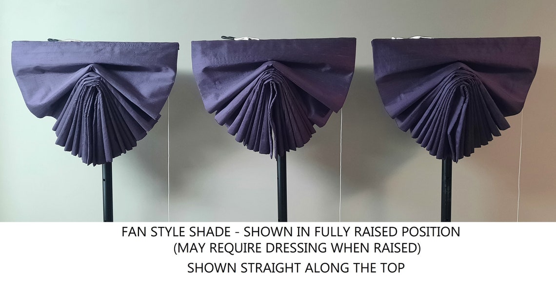 Custom Roman Shade FAN STYLE With ARCH at Top | Etsy