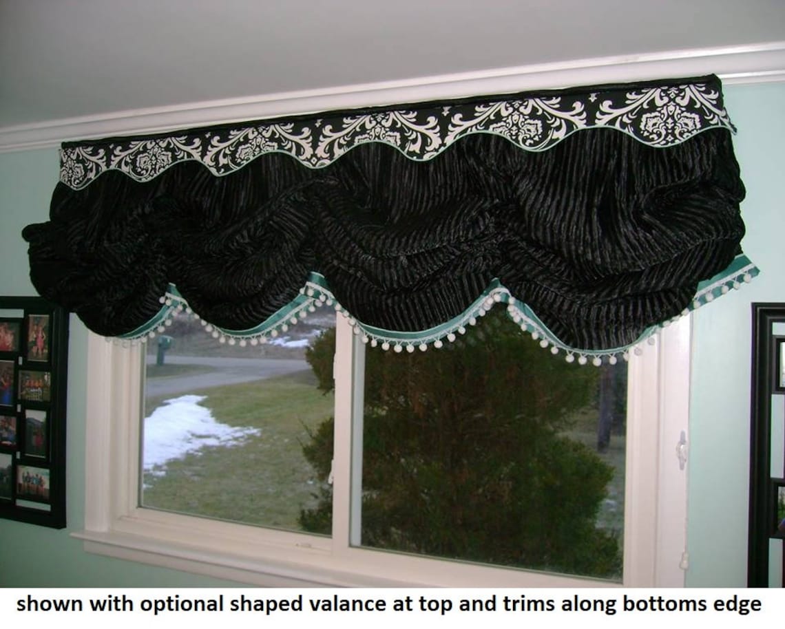 GATHERED BALLOON SHADE - Custom - Etsy