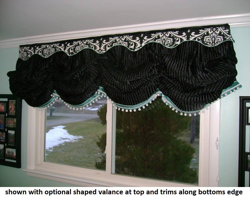 GATHERED BALLOON SHADE - Custom - Etsy