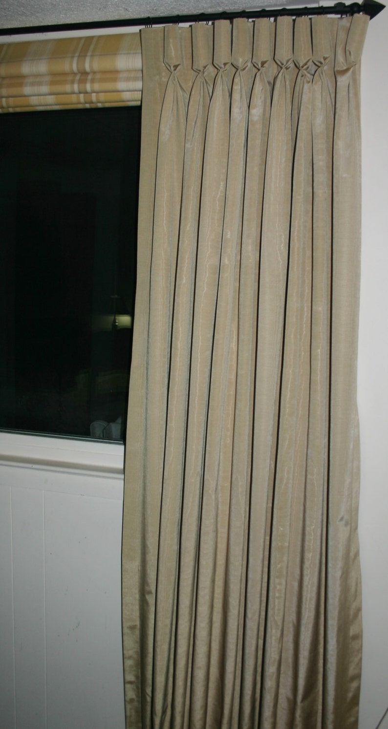 Goblet Pleat Drapery Panel Custom Made to Order - Etsy