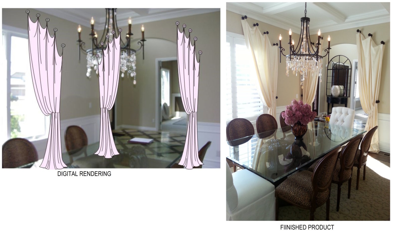 CUSTOM WINDOW TREATMENTS Digital Rendering - Etsy