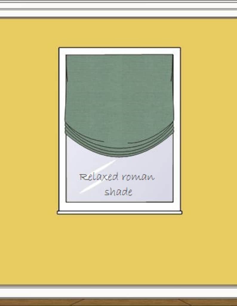 Custom RELAXED ROMAN SHADES - Etsy
