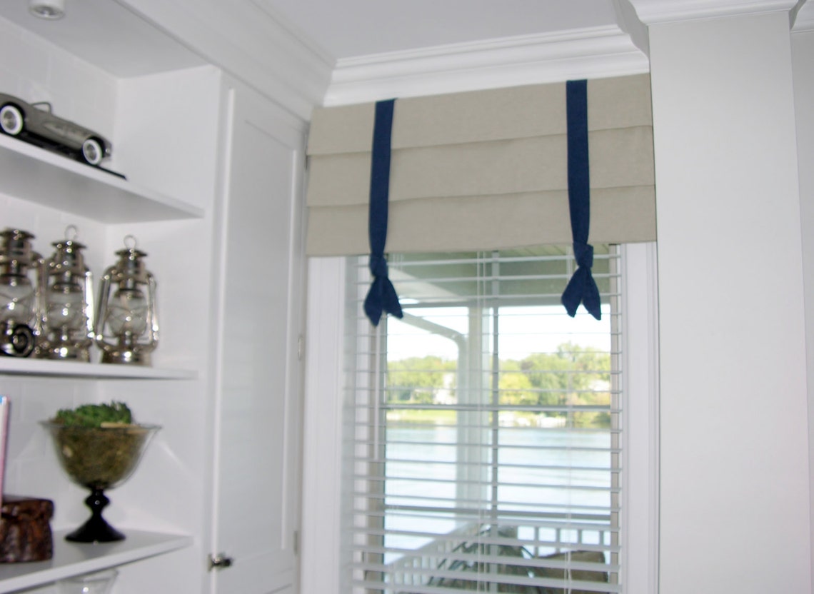 Soft Folded Valance With Ties (your Fabric, My Lining) - Etsy
