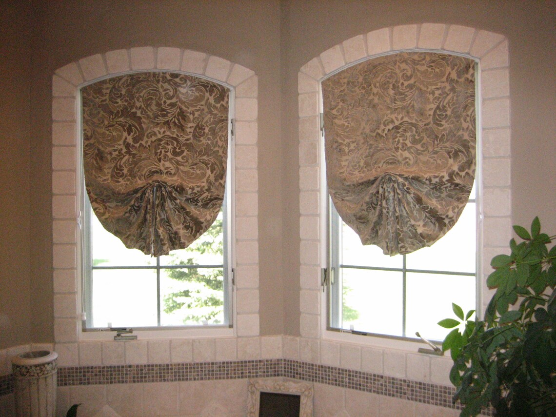 Custom Roman Shade FAN STYLE, With ARCH at Top - Etsy