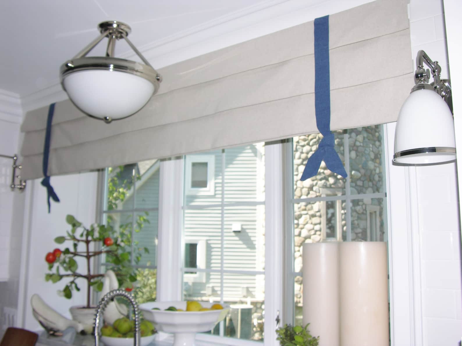 Soft Folded Valance With Ties (your Fabric, My Lining) - Etsy