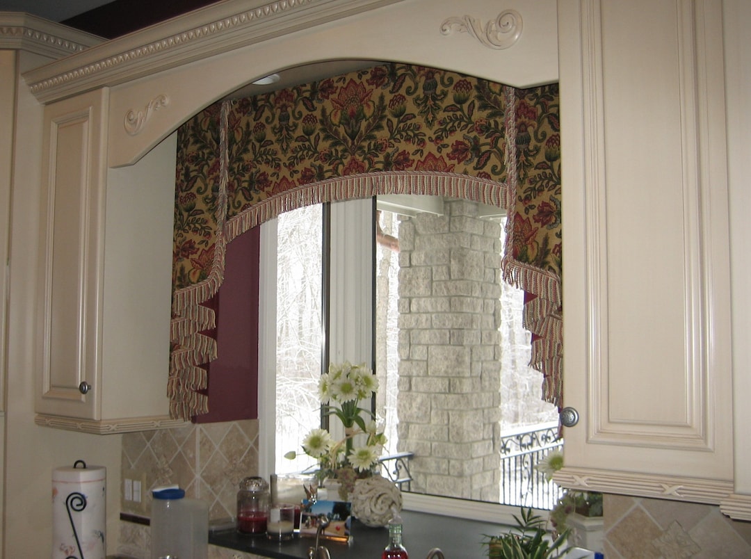 Custom Arched Valance With Tapered Ends (your Fabric, My Lining) - Etsy