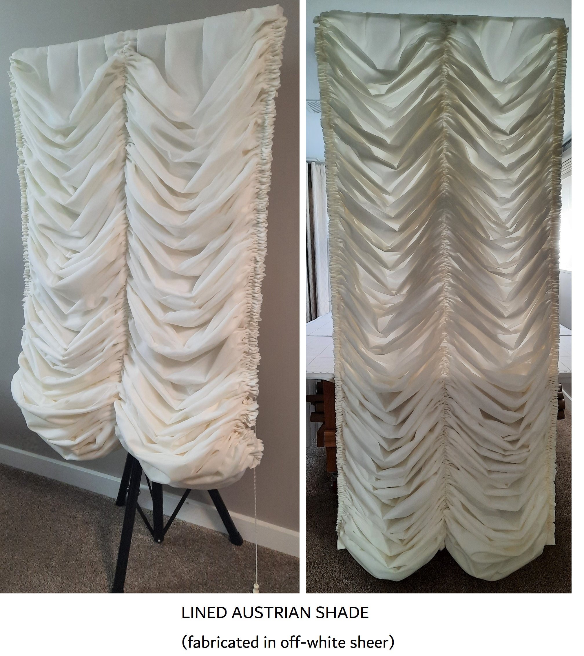 Custom AUSTRIAN SHADE (fabric Included) - Etsy