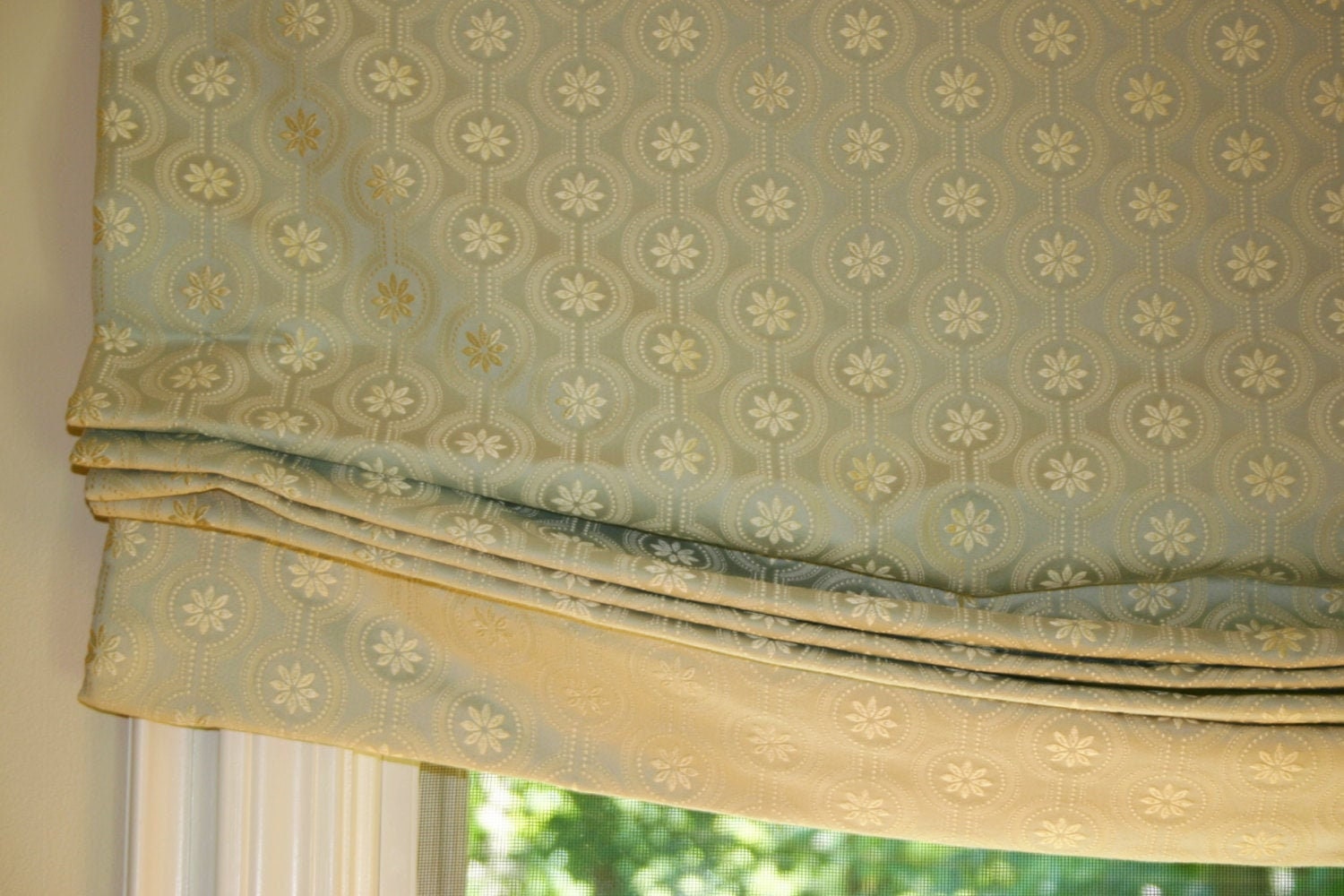 Custom Faux Relaxed Style Roman Shade valance | Etsy