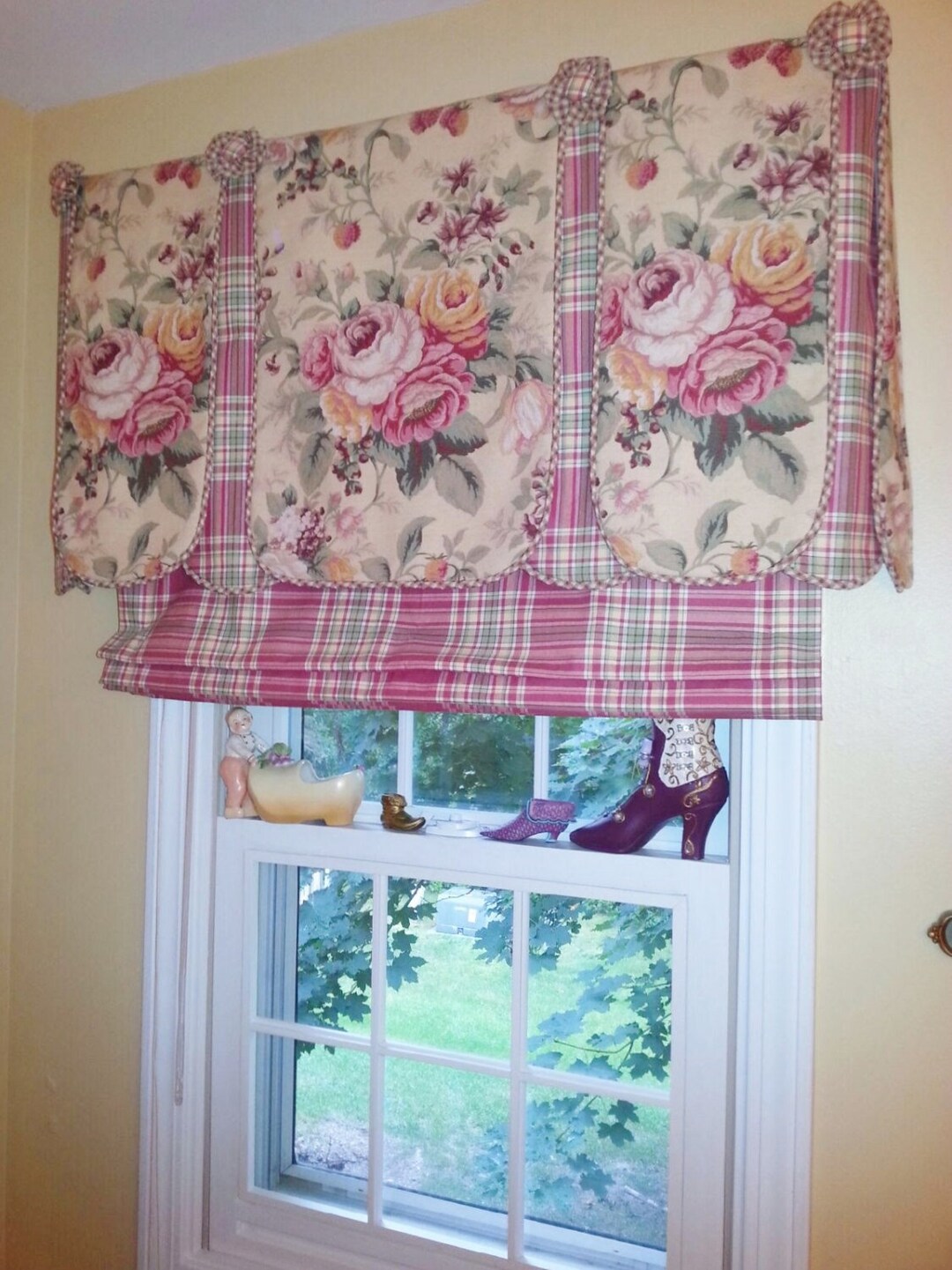 Shaped Valance CUSTOM MADE Window Treatments with Your Fabric - Etsy