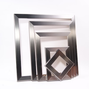 STAINLESS STEEL Square Picture Frames From 4x4, 5x5, 8X8, 12x12, 10X10 ...