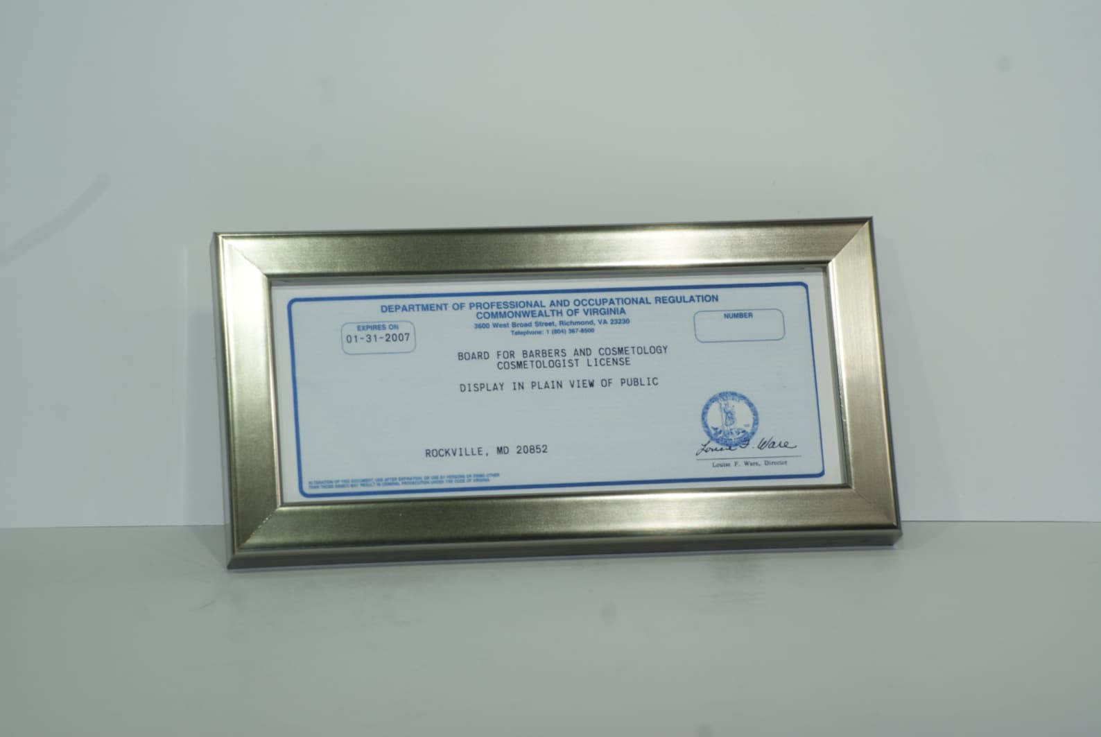 Gift Certificate Display Supported Picture Frames With | Etsy