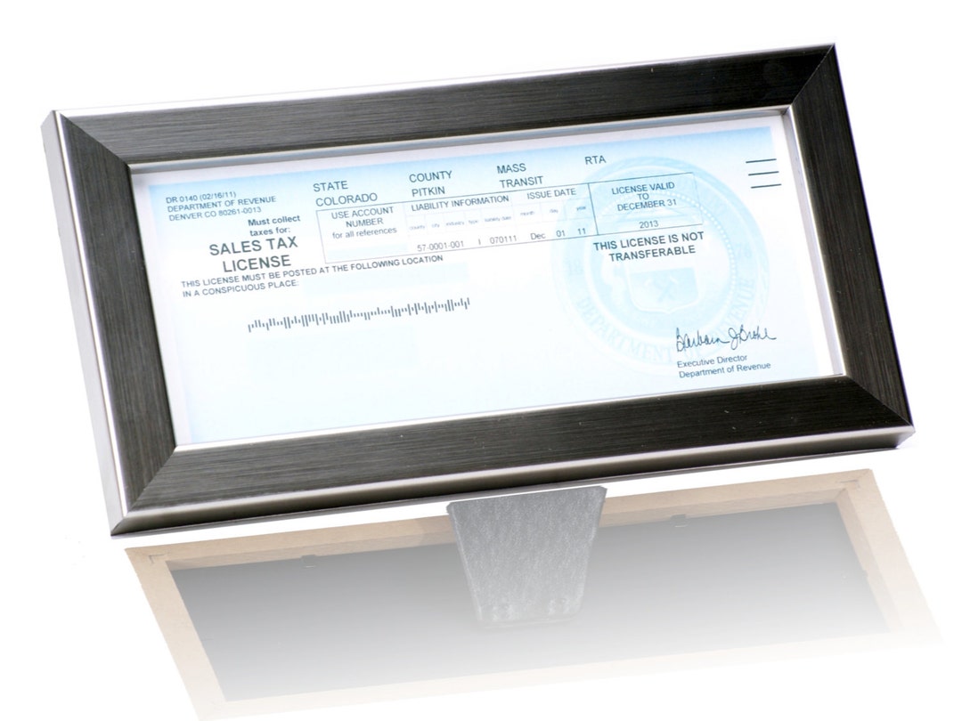 Cosmetology Licence Picture Frames With Stand, Glass and Hanger for ...