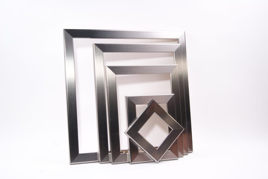 STAINLESS STEEL Picture Frames From 4x4, 5x7, 8X10, 12x12, 10X10, 11X14 ...