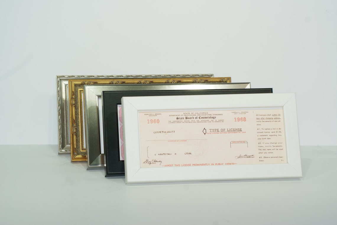 Gift Certificate Display - Supported Picture Frames With Glass, Easel ...