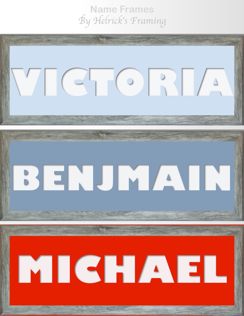 Collage Name Sign Personalize it with 4x6 Photographs | Etsy