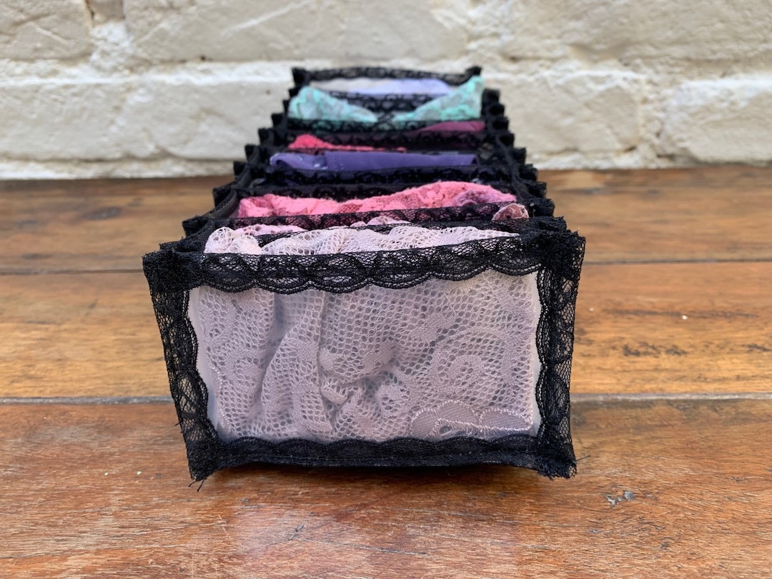 Panties Drawer Organizer Closet Underwear Organizer Drawer Divider Set ...